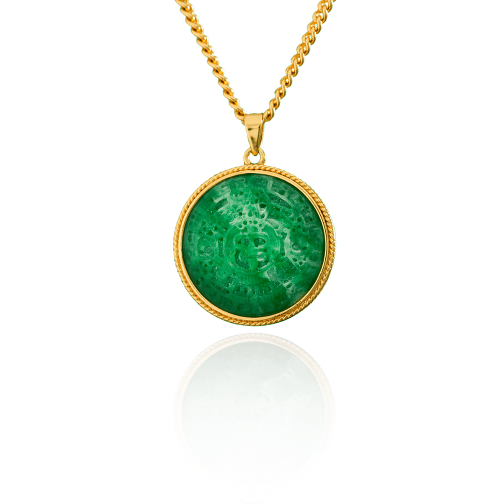 AZTEC SUN STONE (GREEN STONE)
